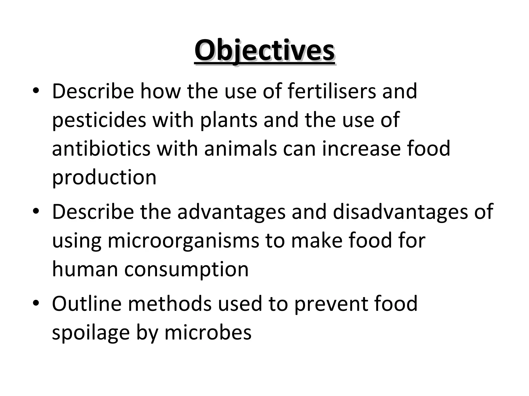 Improving food production | PPT