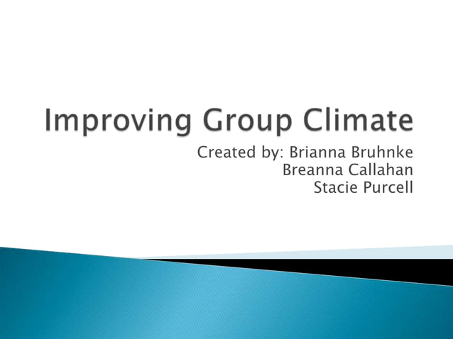 Improving Group Climate | PPT