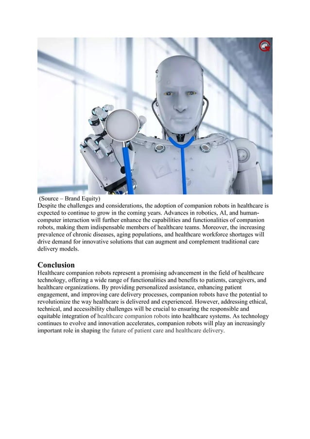 Healthcare Companion Robots: Key Features and Functionalities, Benefits ...