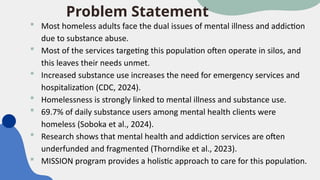 Addressing Substance Use and Co-Occurring Disorders Among Homeless ...