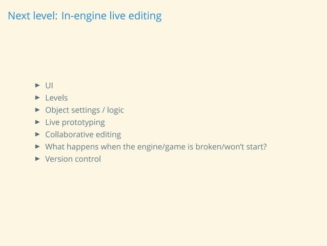 Improving iteration times through the reloading of code and data | PPT