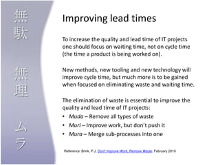 Improving Lead Times | PPTX | Business | Business and Finance
