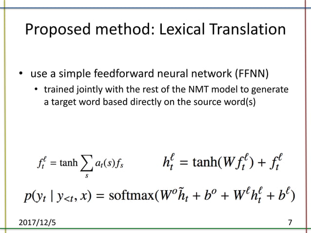 Improving lexical choice in neural machine translation | PPT