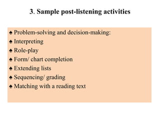 Improving listening comprehension | PPSX