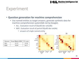 Improving neural question generation using answer separation | PPT