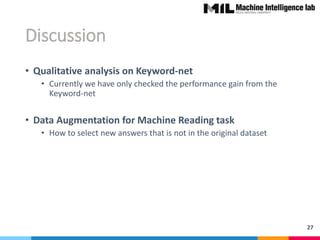 Improving neural question generation using answer separation | PPT