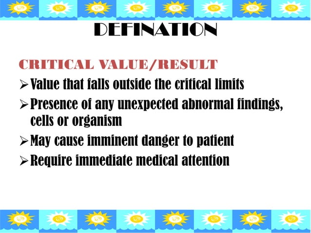 Improving notification of critical laboratory result | PPTX