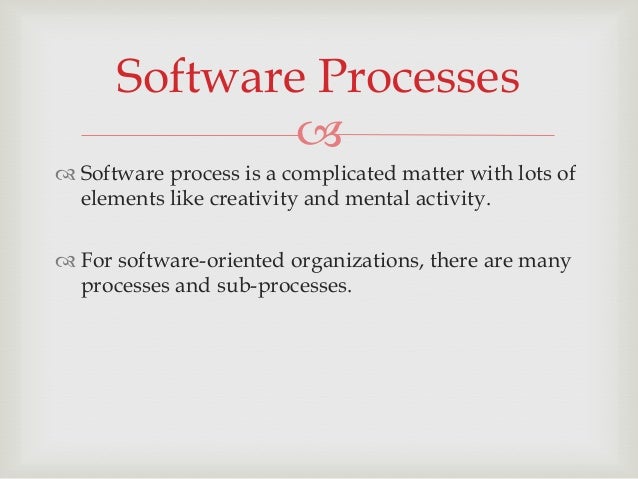 Improving of software processes