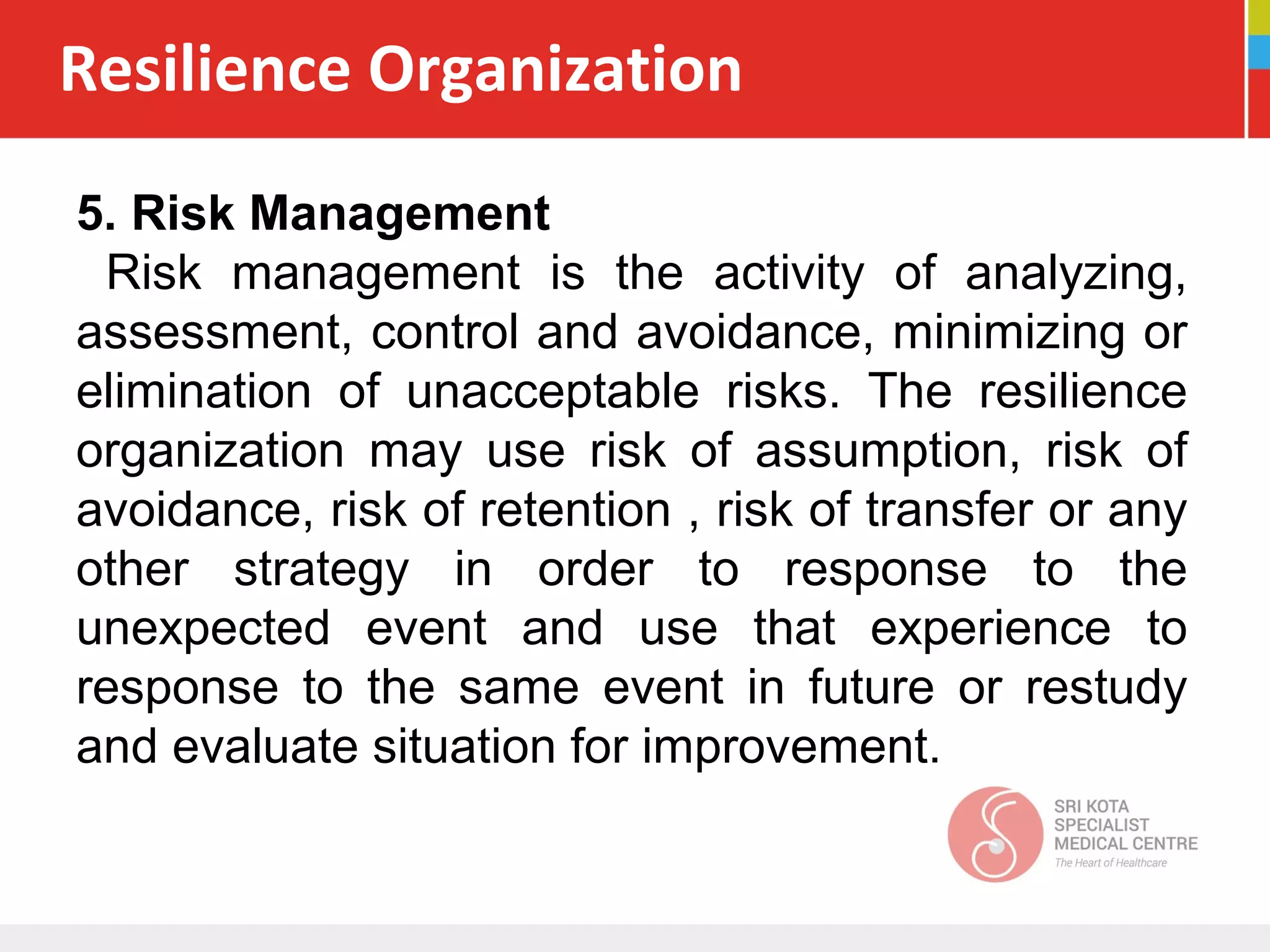 Improving organizational resilience | PPT