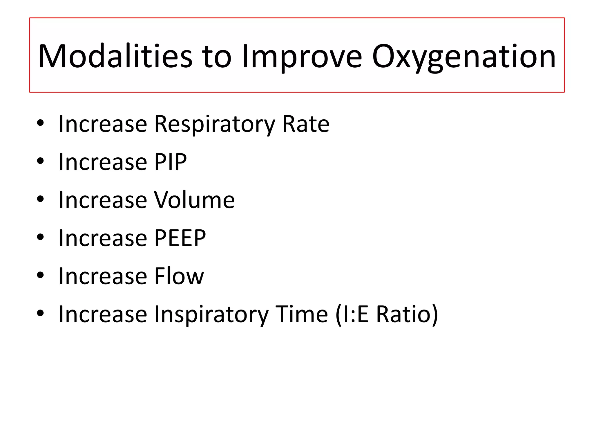 Improving oxygenation with conventional ventilator | PPSX