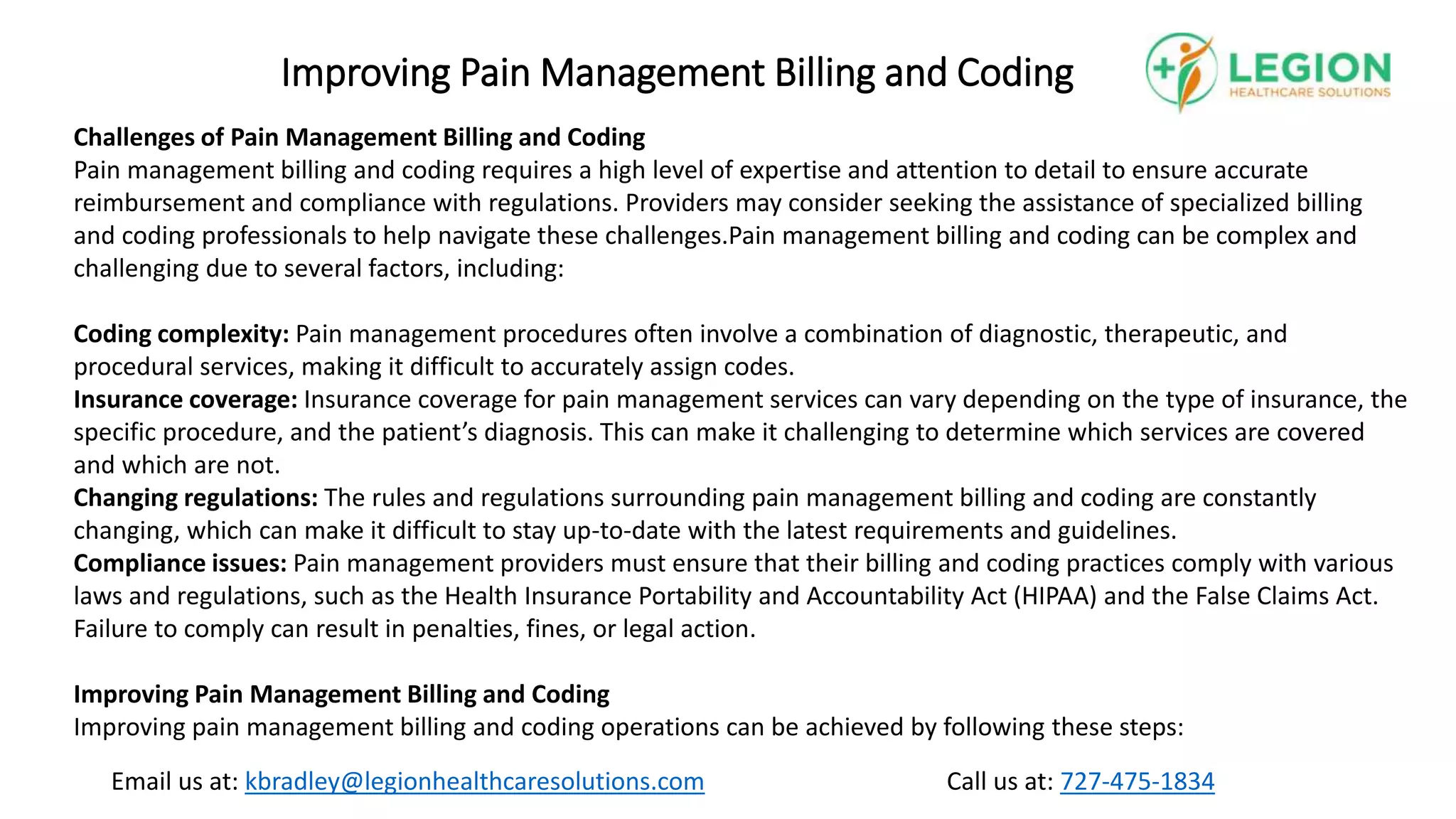 Improving Pain Management Billing and Coding.pptx