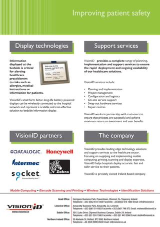 Improving Patient Safety By Vision Id | PDF