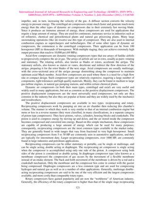 Improving performance and development of two stage reciprocating ...