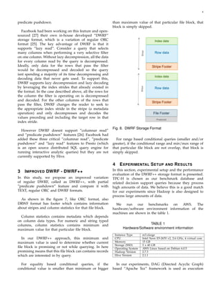 Improving performance of decision support queries in columnar cloud database systems [draft] | PDF