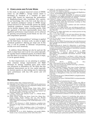 Improving performance of decision support queries in columnar cloud database systems [draft] | PDF