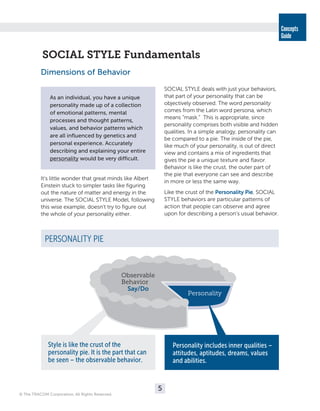 Improving personal effectiveness with versatility concepts guide and ...