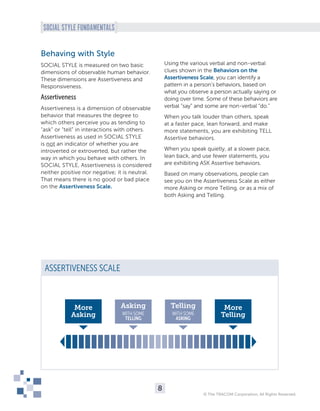 Improving personal effectiveness with versatility concepts guide and ...