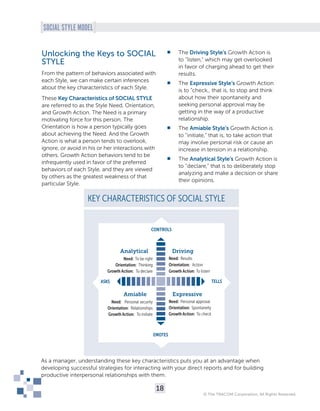 Improving personal effectiveness with versatility concepts guide and ...