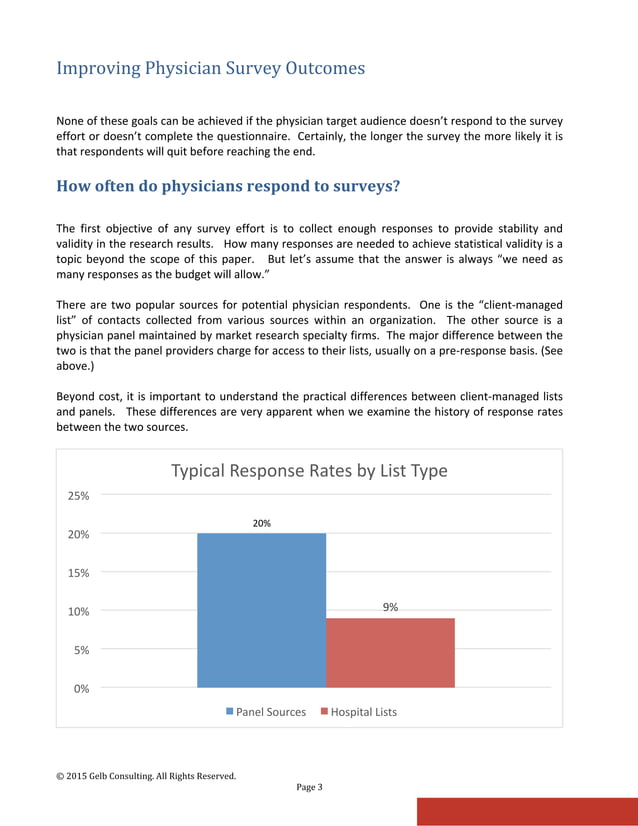 Improving Physician Survey Outcomes | PDF