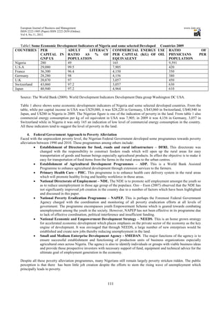 Improving poverty alleviation programmes in nigeria through small and ...