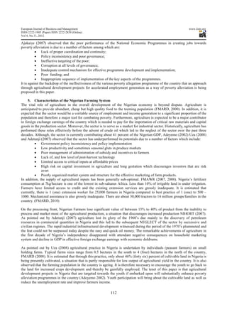 Improving poverty alleviation programmes in nigeria through small and ...