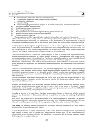 Improving poverty alleviation programmes in nigeria through small and ...