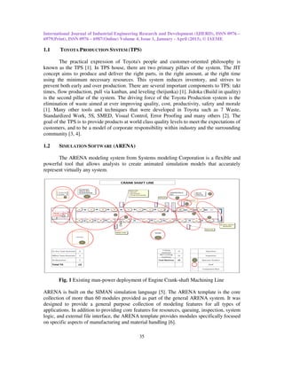 Improving productivity for engine crank shaft machining line using tps techniques | PDF
