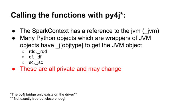 Improving Pyspark Performance Spark Performance Beyond The Jvm Pdf