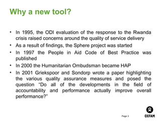 Humanitarian Indicator Tool (Dr Vivien Walden, Oxfam) | PPT