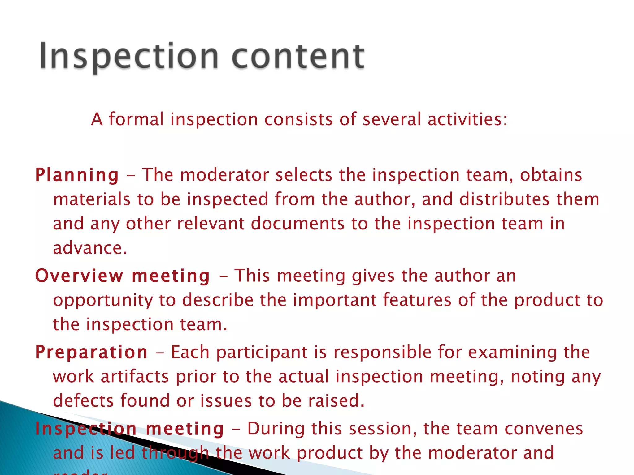 Improving quality through software inspections | PPT