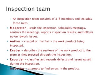 Improving quality through software inspections | PPT
