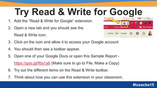 Improving Reading & Writing with Google Apps | PDF