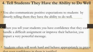 Improving relationship in the classroom | PPTX