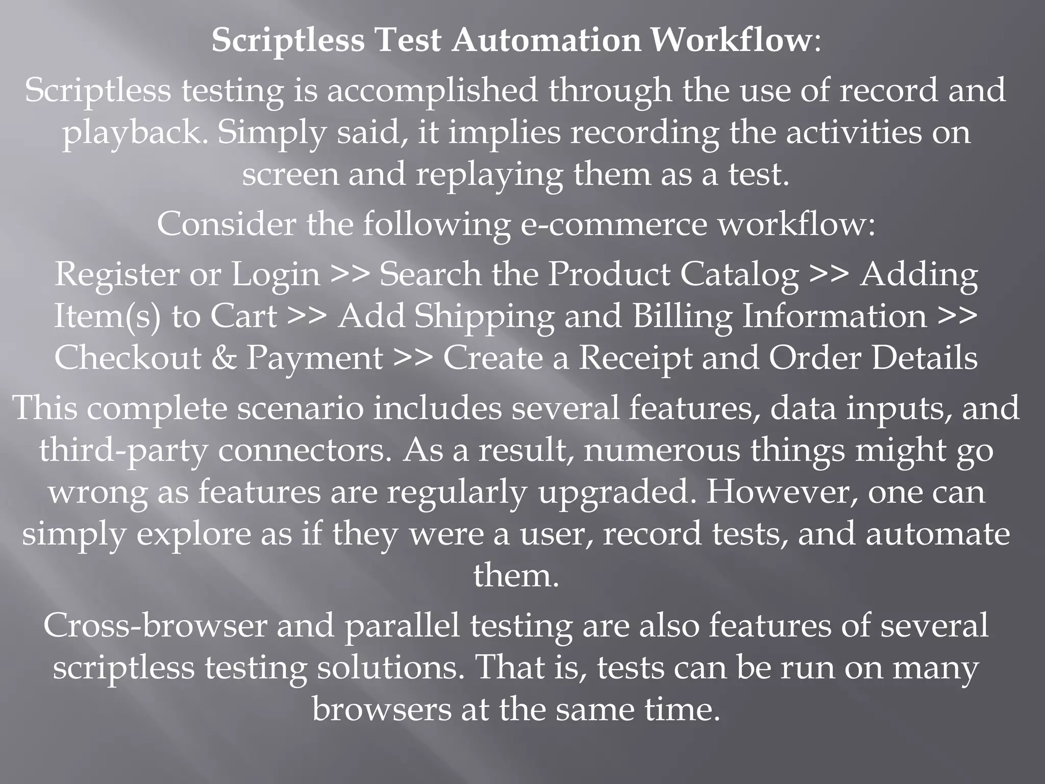 Improving ROI with Scriptless Test Automation | PDF | Web Development ...