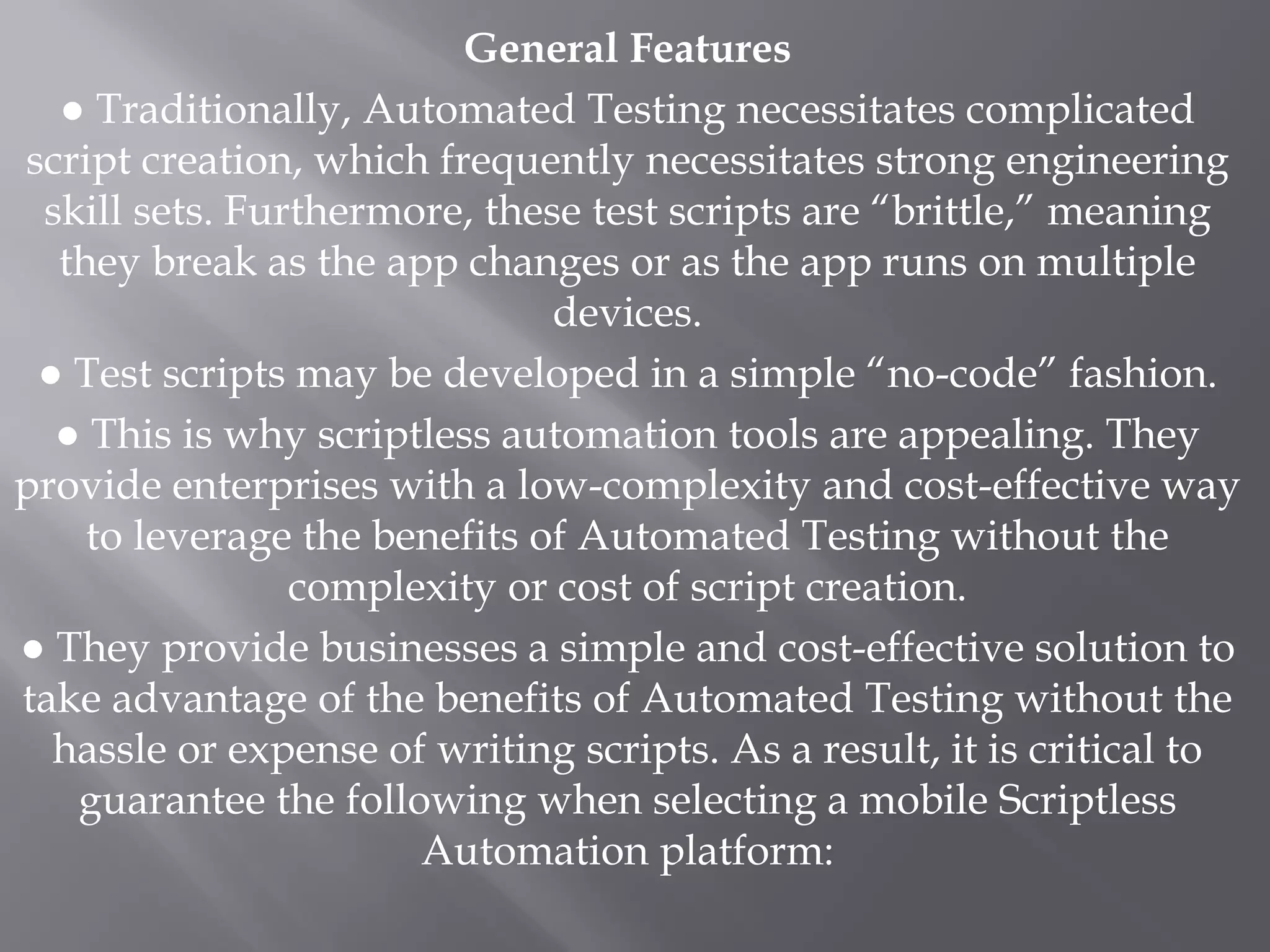 Improving ROI with Scriptless Test Automation | PDF | Web Development ...