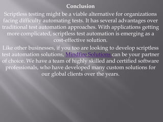 Improving ROI with Scriptless Test Automation | PDF | Web Development ...