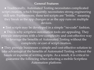 Improving ROI with Scriptless Test Automation | PDF | Web Development ...