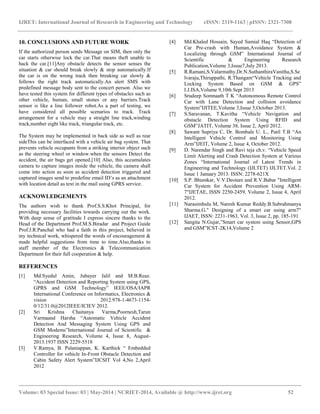Improving safety with obstacle detection and track following car using ...