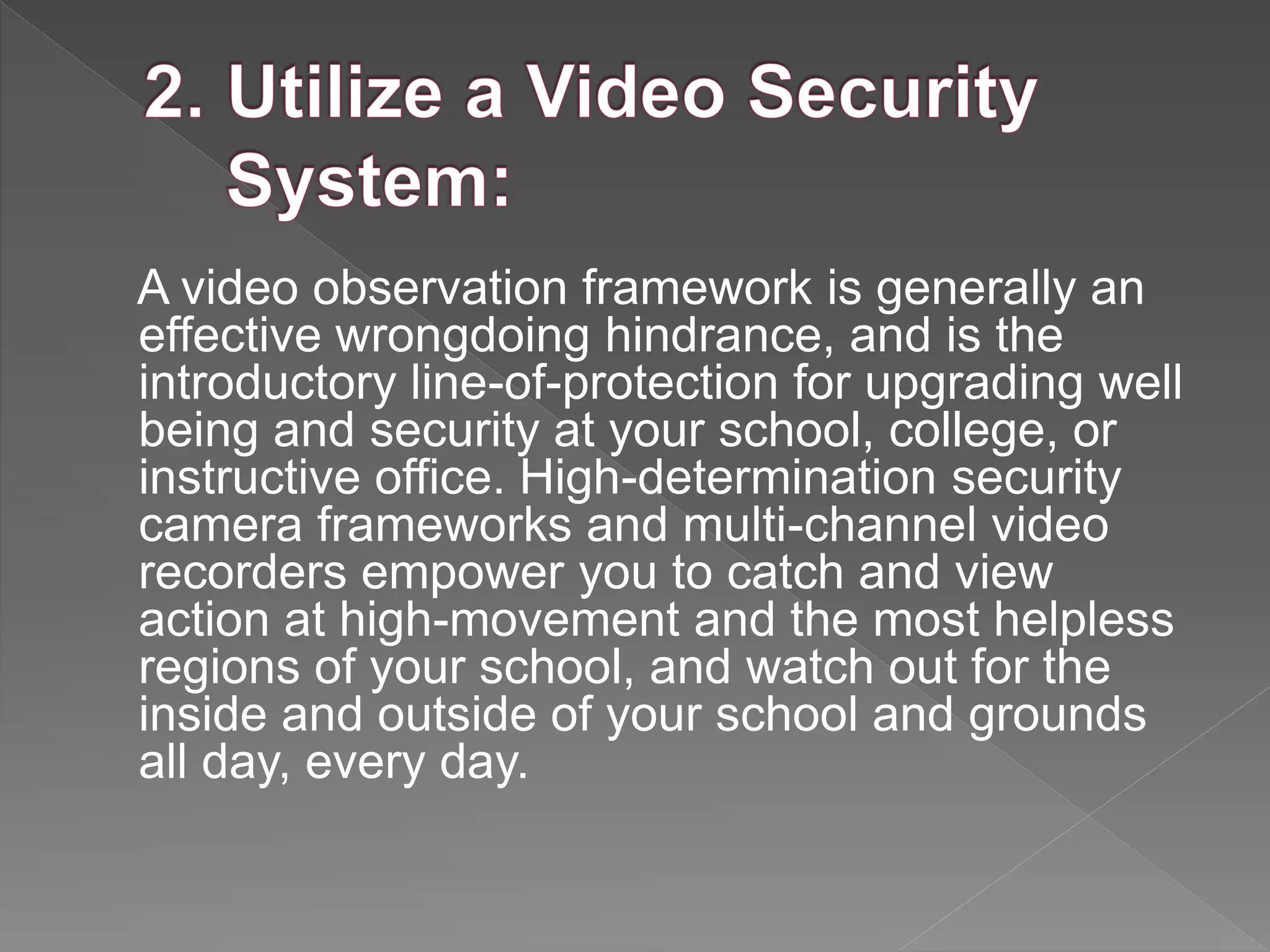 Update your school security for our safety generation | PPT