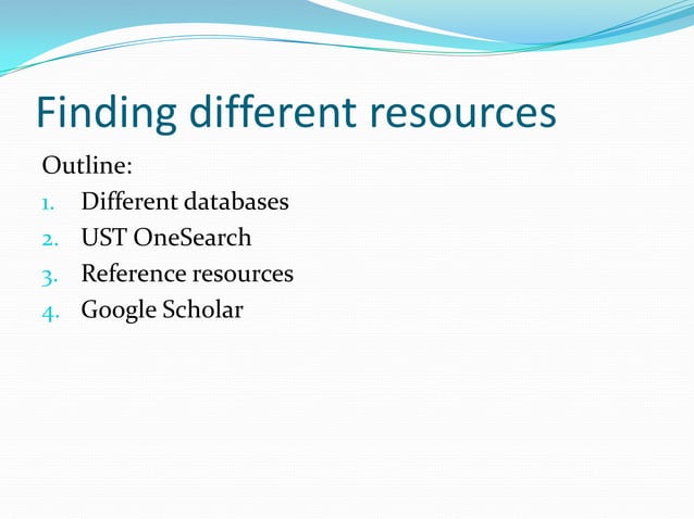 Improving searches II: Try a Different Resource | PPT