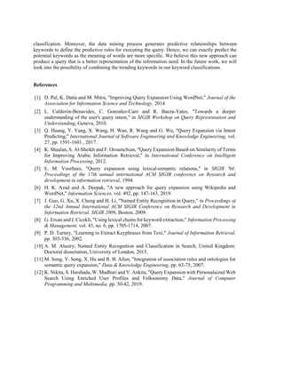 Improving search result via search keywords and data classification similarity | PDF