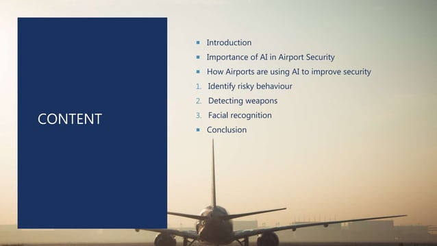 Improving Security At Airports Using Ai Pptx