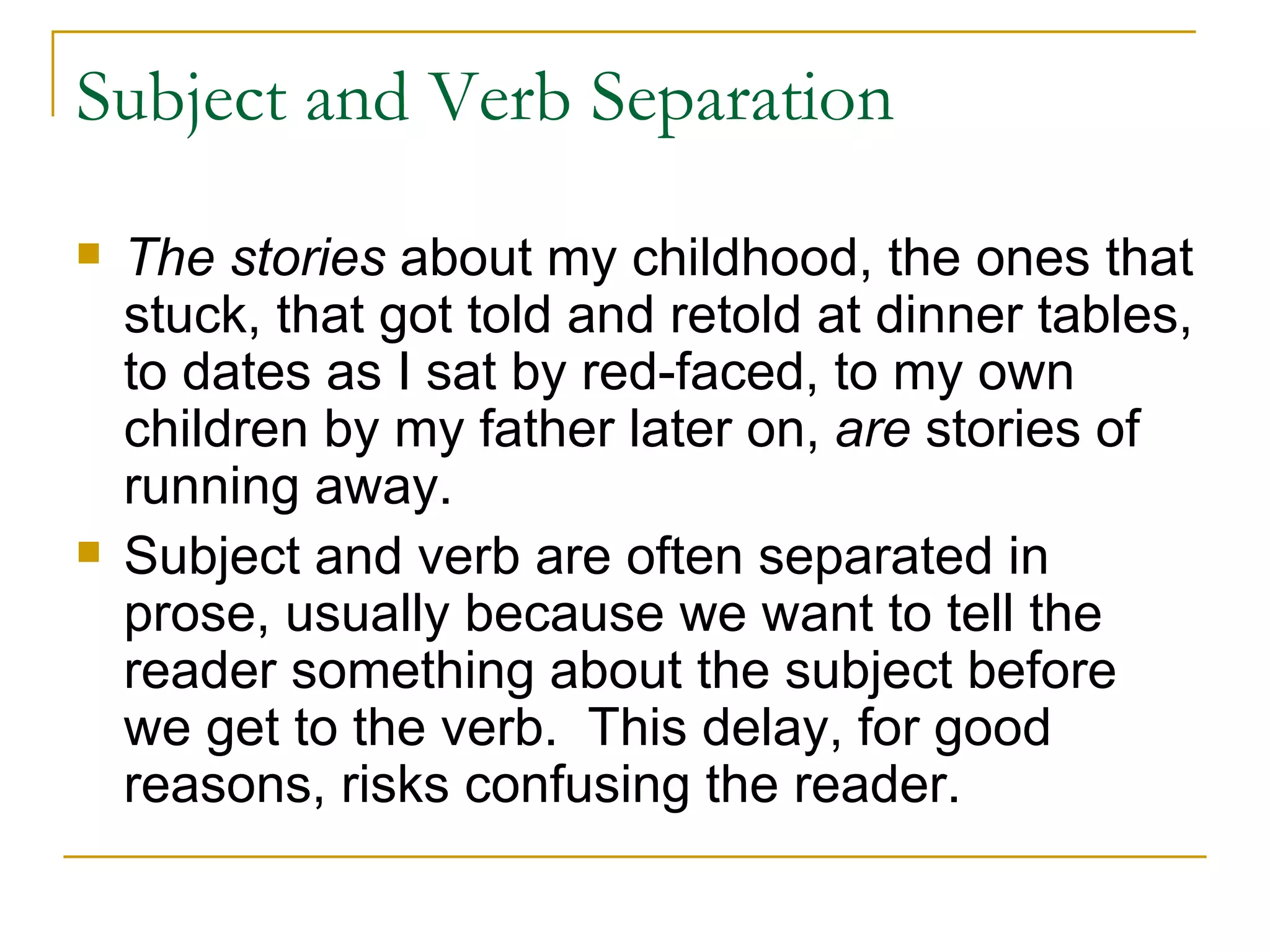 Improving sentence structure | PPT