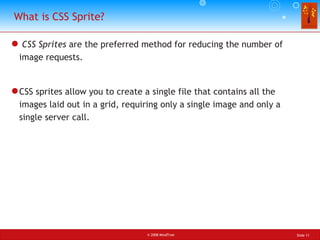 Improving Site Performace Using Css Sprite | PPT