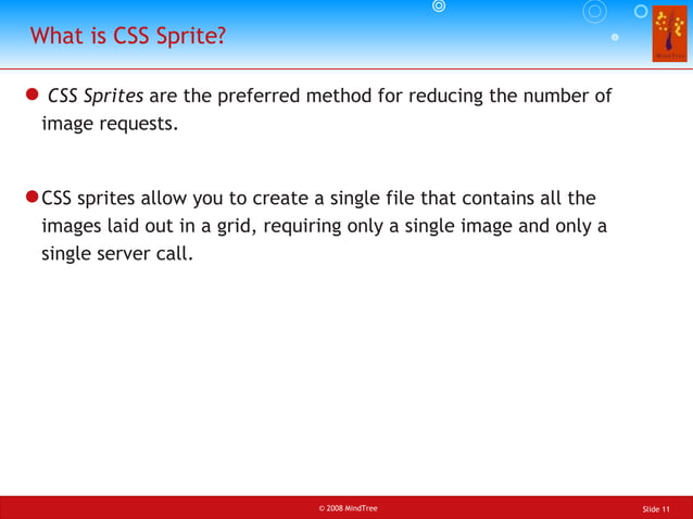 Improving Site Performace Using Css Sprite | PPT