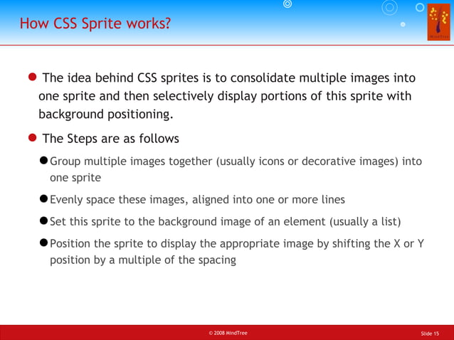 Improving Site Performace Using Css Sprite | PPT