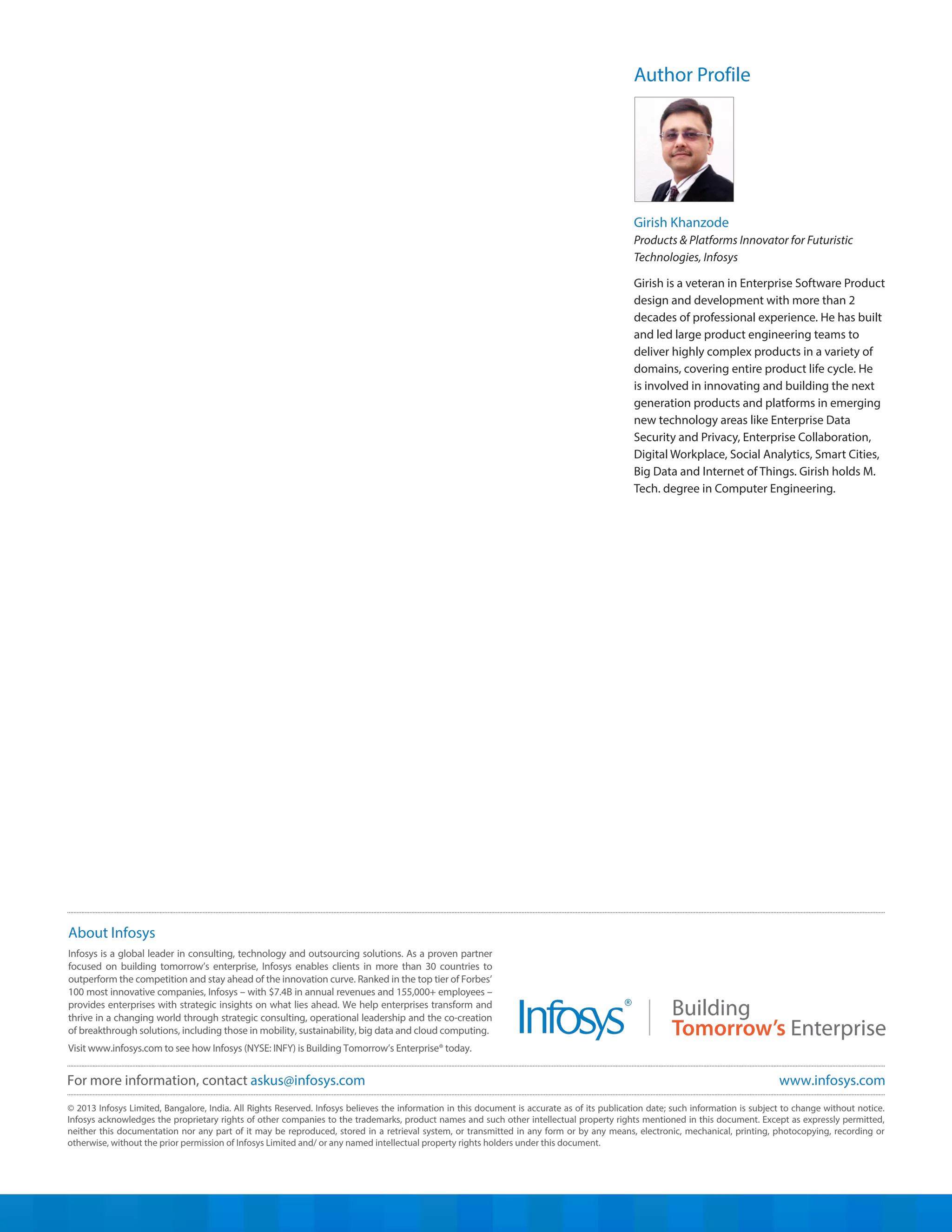 Infosys Insights: Improving effectiveness of social media strategy | PDF