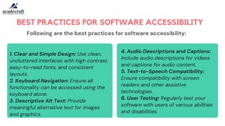 Improving Software Accessibility Best Practices and Solutions.pptx
