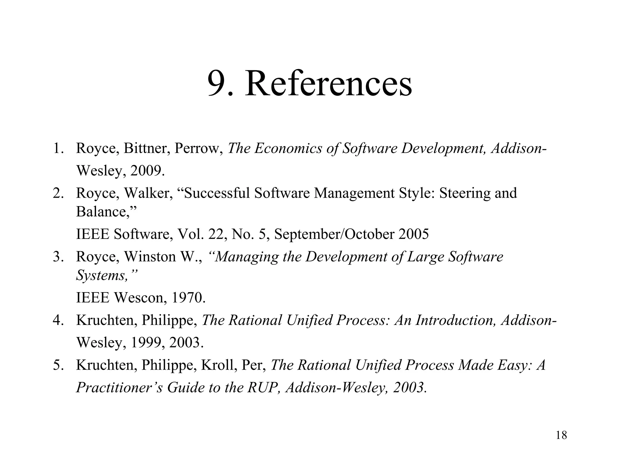 Improving software economics | PPT