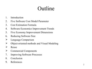 Improving software economics | PPT